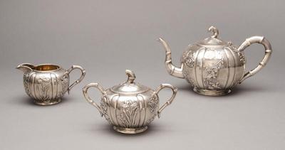 Chinese Export Sterling Silver Tea Set Qing Dynasty Shanghai | eBay