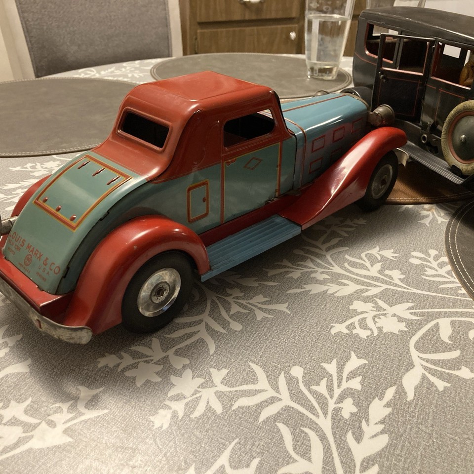 1930s Marx Electric Coupe Battery Operated Original Rare Color ...