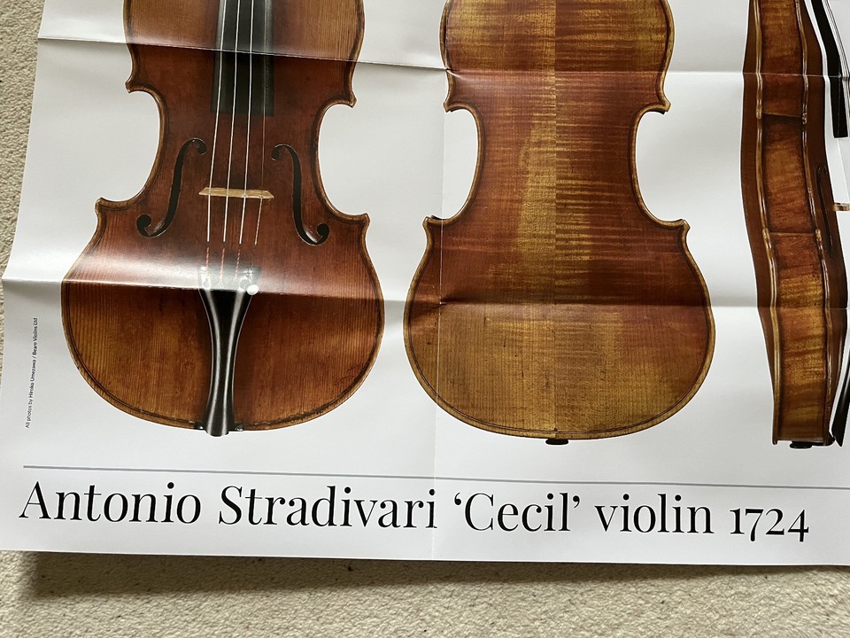 Strad Poster - Antonio Stradivari Violin 1724 'Cecil' (folded) - Violin ...
