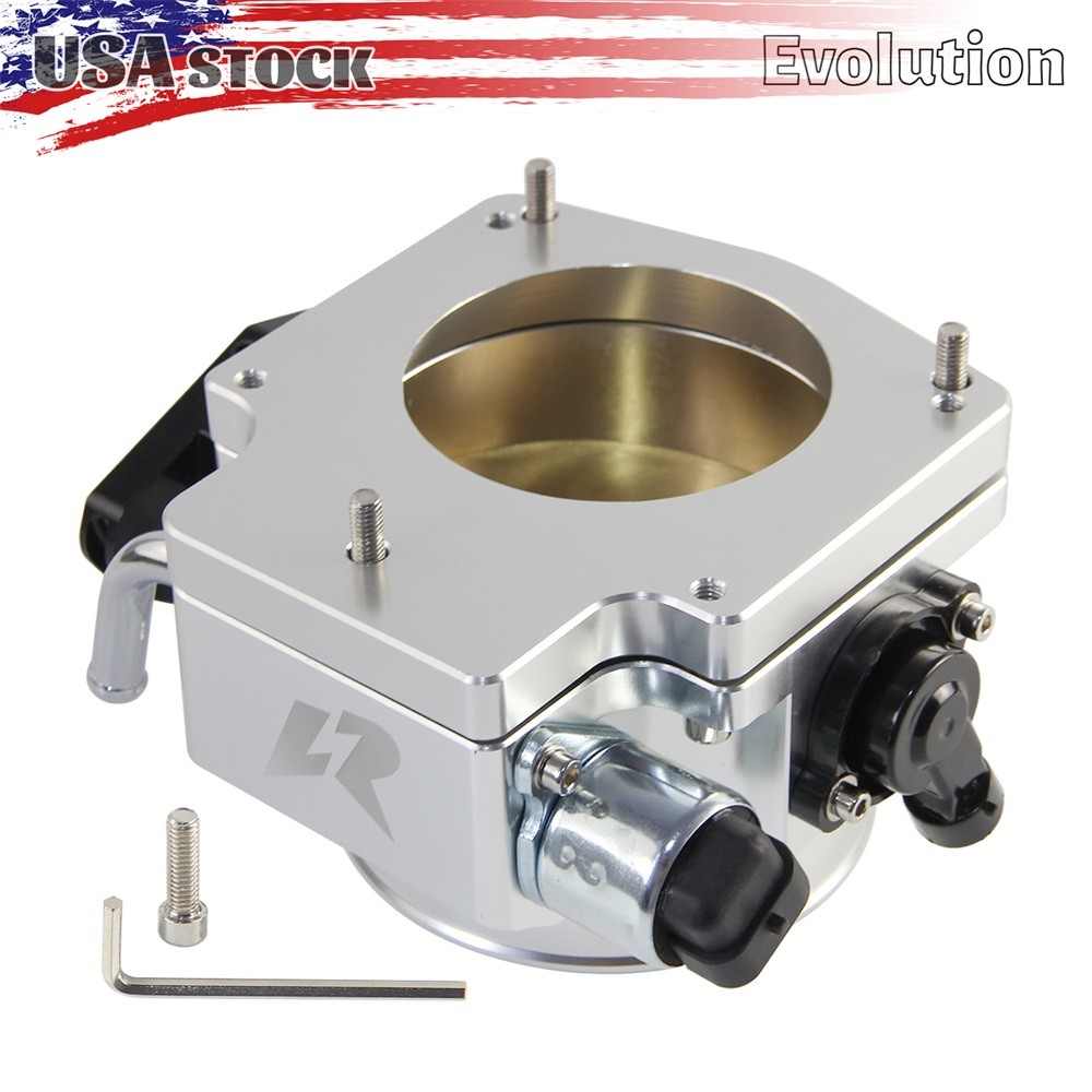 92mm Throttle Body w/Manifold Adapter Plate IAC TPS & for GM LS1 LS2 ...