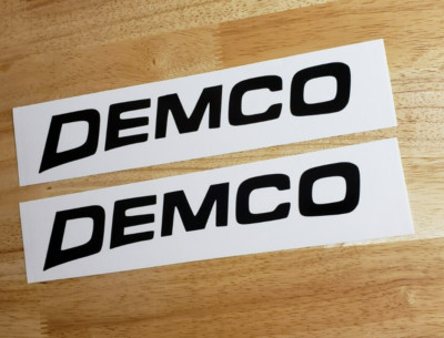 demco trailer tow dolly grain Decals stickers (Set of 2) black 18” USA ...
