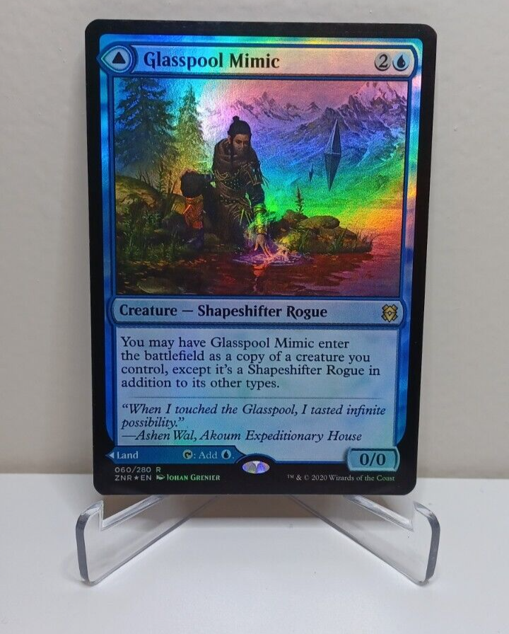 Glasspool Mimic / Shore - Foil - Zendikar Rising - Magic the Gathering ...