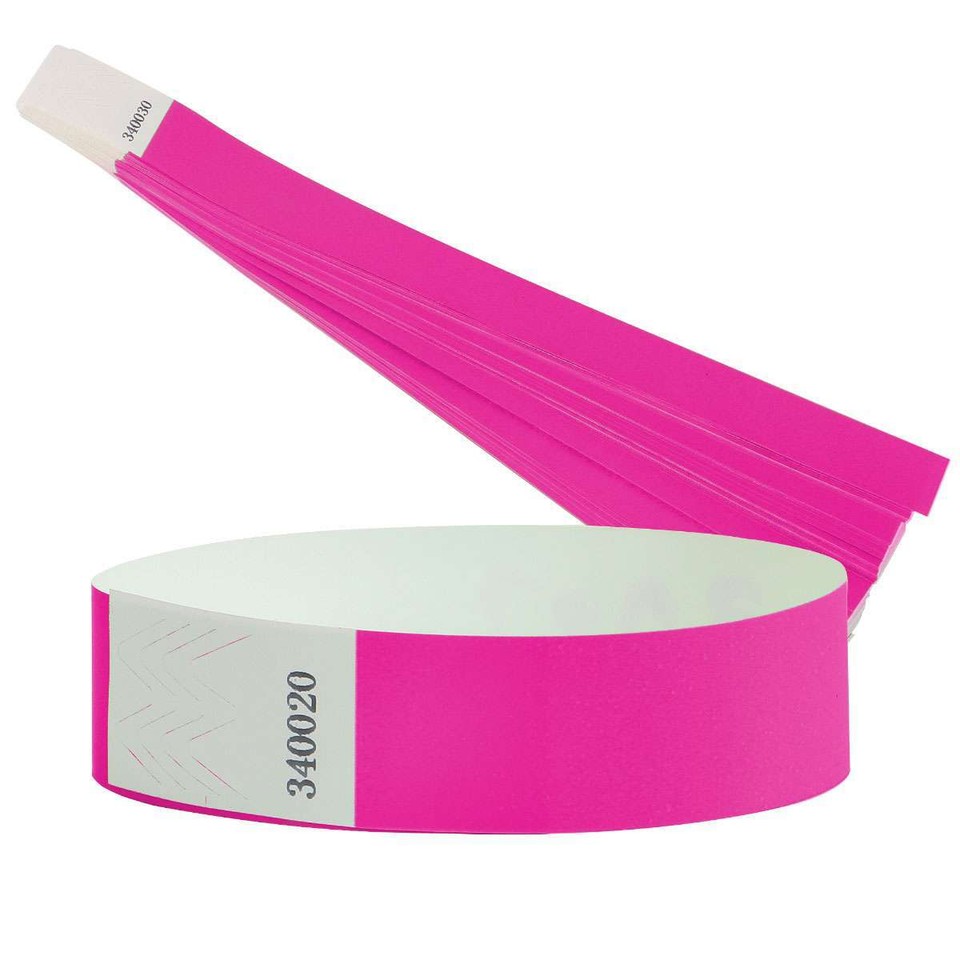 100Pcs Waterproof Hand Bands Neon Wrist Bands for Events Concert ...