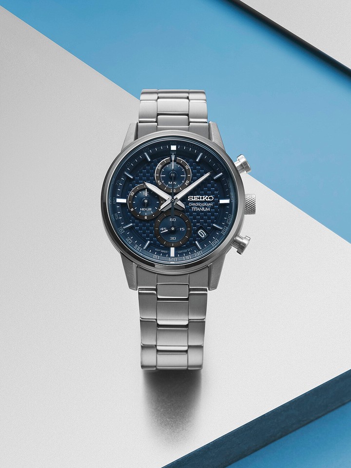 Seiko SSB387P1 Titanium Chronograph Herrenuhr 42mm 10ATM | eBay.de