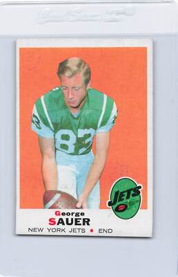 1969 Topps #231 George Sauer Jets EX/MT *DA-B1570 | eBay