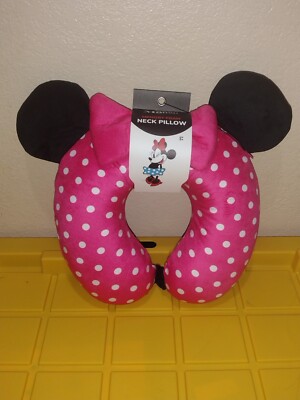 DISNEY MINNIE MOUSE NECK PILLOW TRAVEL MINNIE MOUSE MEMORY FOAM NECK ...