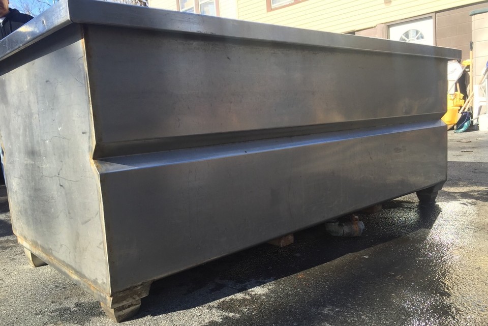 Huge Heavy Gauge Stainless Steel Vat Soak Wash Tub Tank with Outlet ...