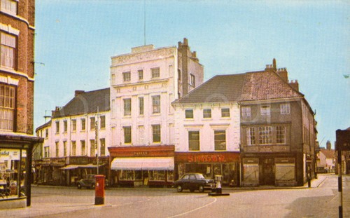 Vintage Postcard Street Scene Cars Shops Louth Lincolnshire England | eBay