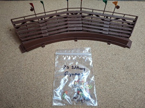 Vintage AURORA MODEL MOTORING HO SCALE CURVED BLEACHERS Plus 20 Seated ...