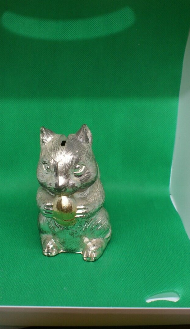 Vintage Cast Metal Squirrel Bank 5" H X 4.5"L | eBay