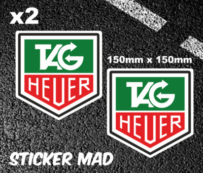 TAG HEUER Large Stickers High Quality 150mm F1 Classic McLAREN Ferrari ...