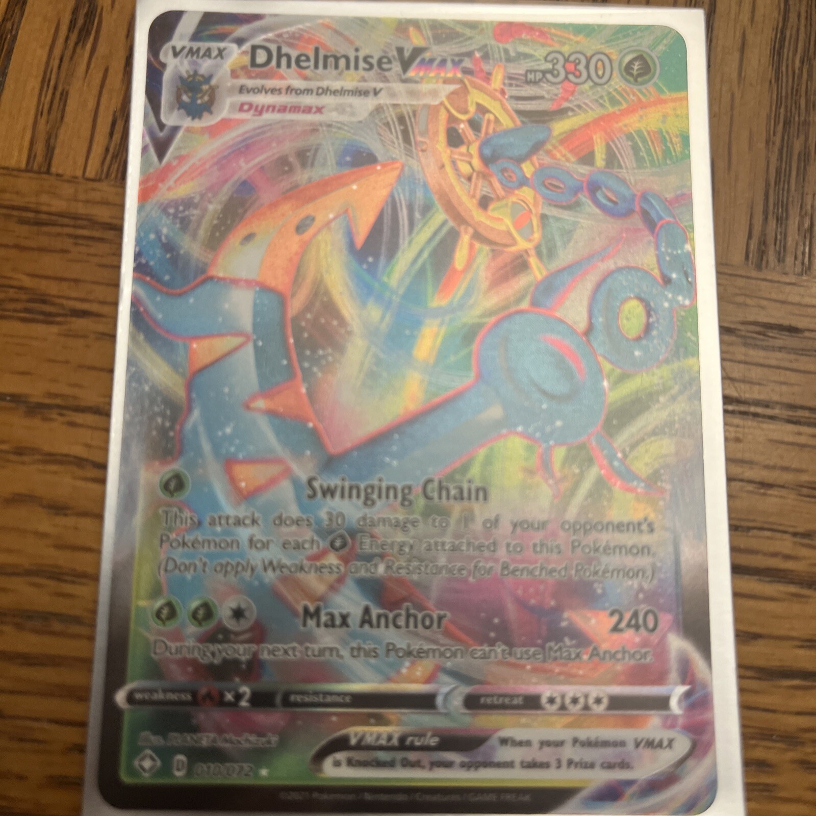 Pokémon TCG Dhelmise VMAX Shining Fates 010/072 Holo Ultra Rare | eBay