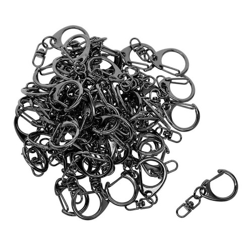 50pcs Detachable Keychain Key Rings Lock Holder Dual Split | eBay