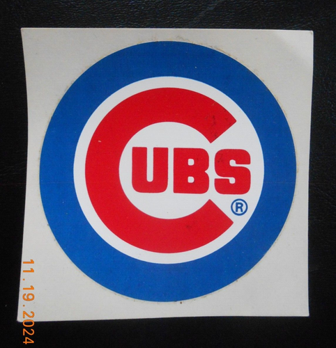1 1980s Chicago Cubs MLB Baseball STICKER DECAL UNUSED Major League ...