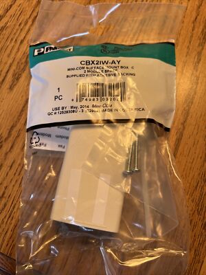 Panduit 2-Port Mini-Com Surface Mount Box CBX2IW-AY Unopened | eBay