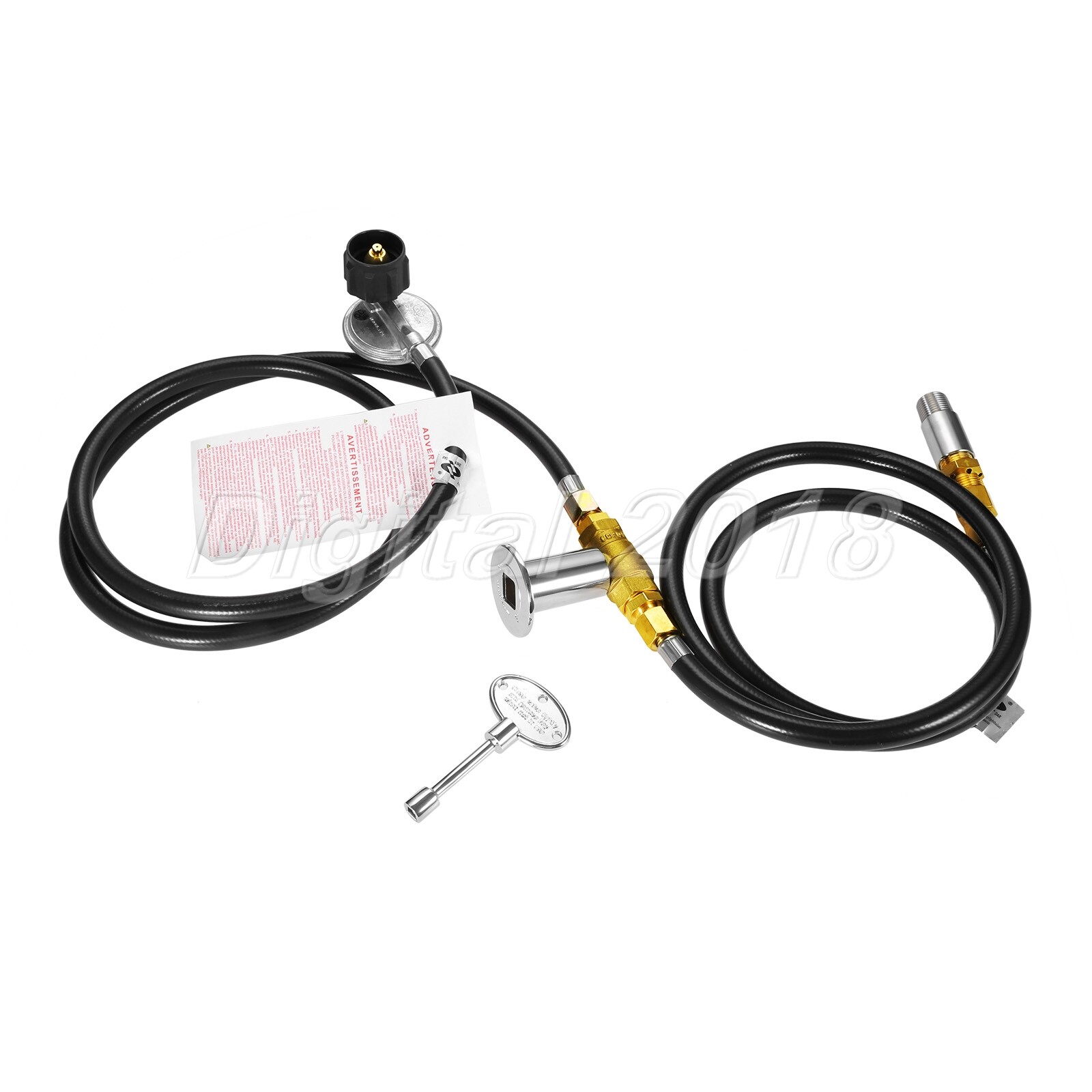 Propane Gas Fire Pit Valve Control System Regulator Adapter Kit Hose ...