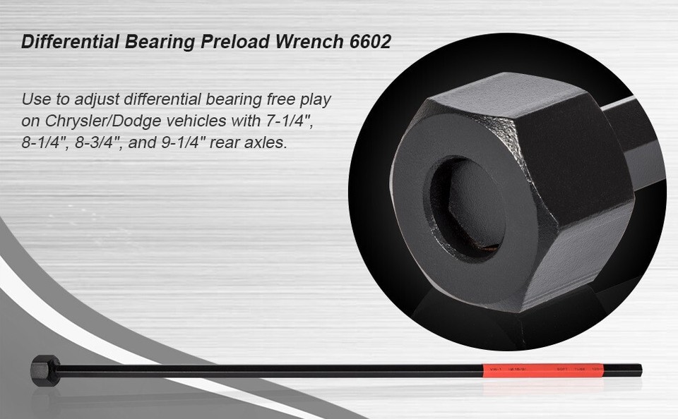 6602 Differential Bearing Preload Tool Wrench for Chrysler Dodge Rear ...