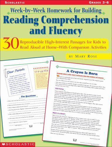 Week-By-Week Homework for Building Reading Comprehension and Fluency ...