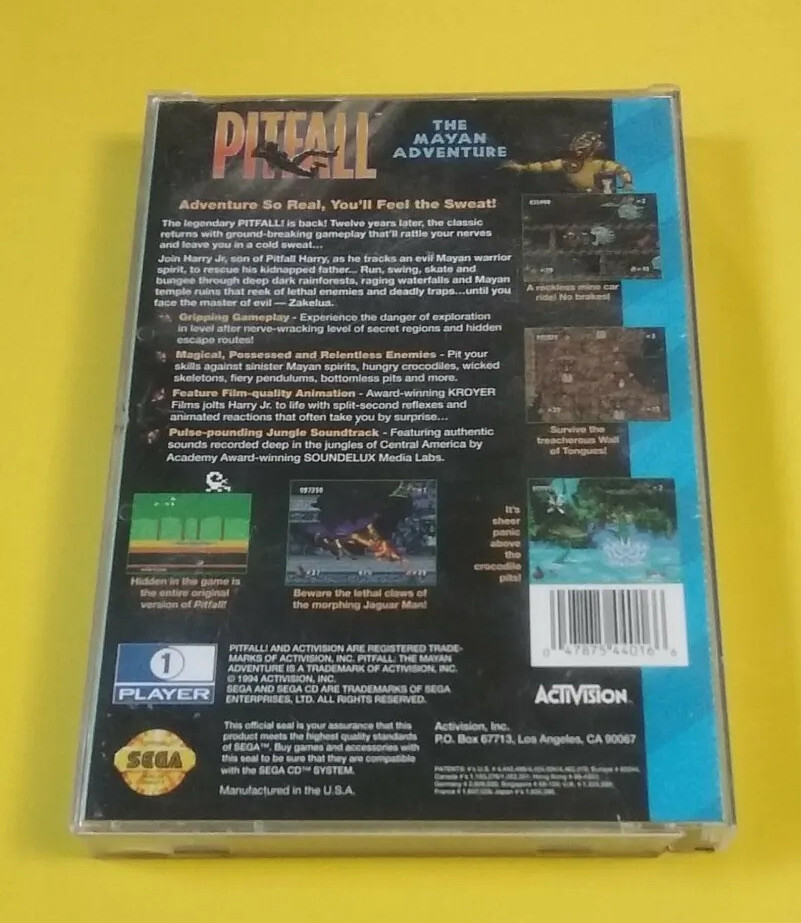 Pitfall: The Mayan Adventure (Sega CD, 1994) 47875440166 | eBay