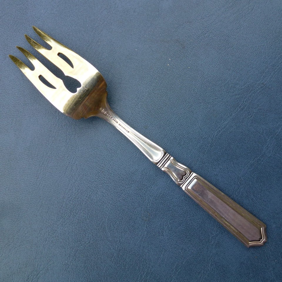 Pastry Fork St. Dunstan Chased Sterling Silver by Gorham 3 letter Mono ...