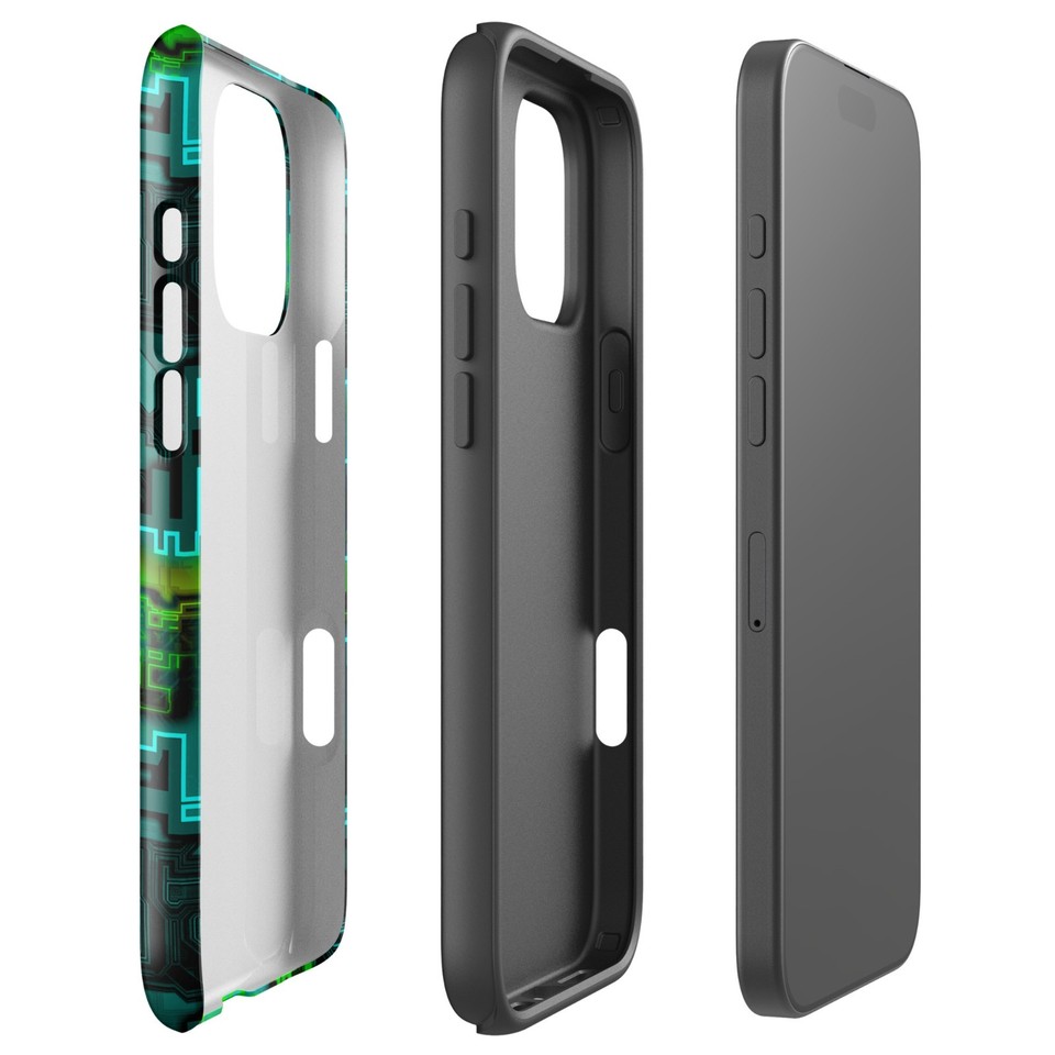 Green Cyberpunk iPhone Case Tough Phone Case Hard Shell Protector | eBay