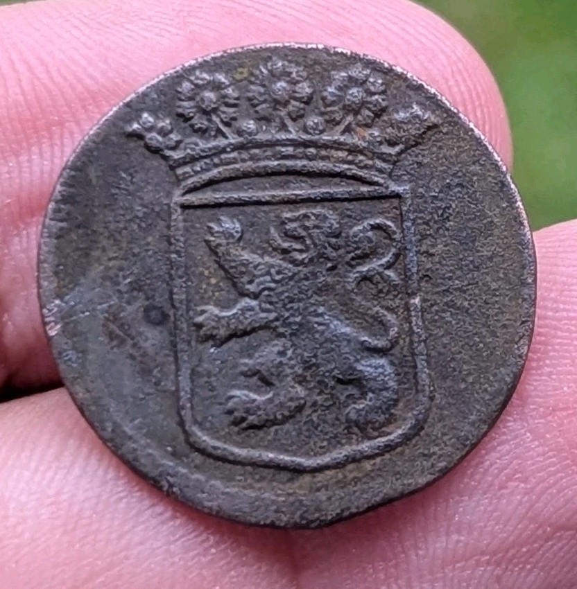 1730 Dutch Netherlands VOC 1 Duit New York Penny Holland Grade Coin ...