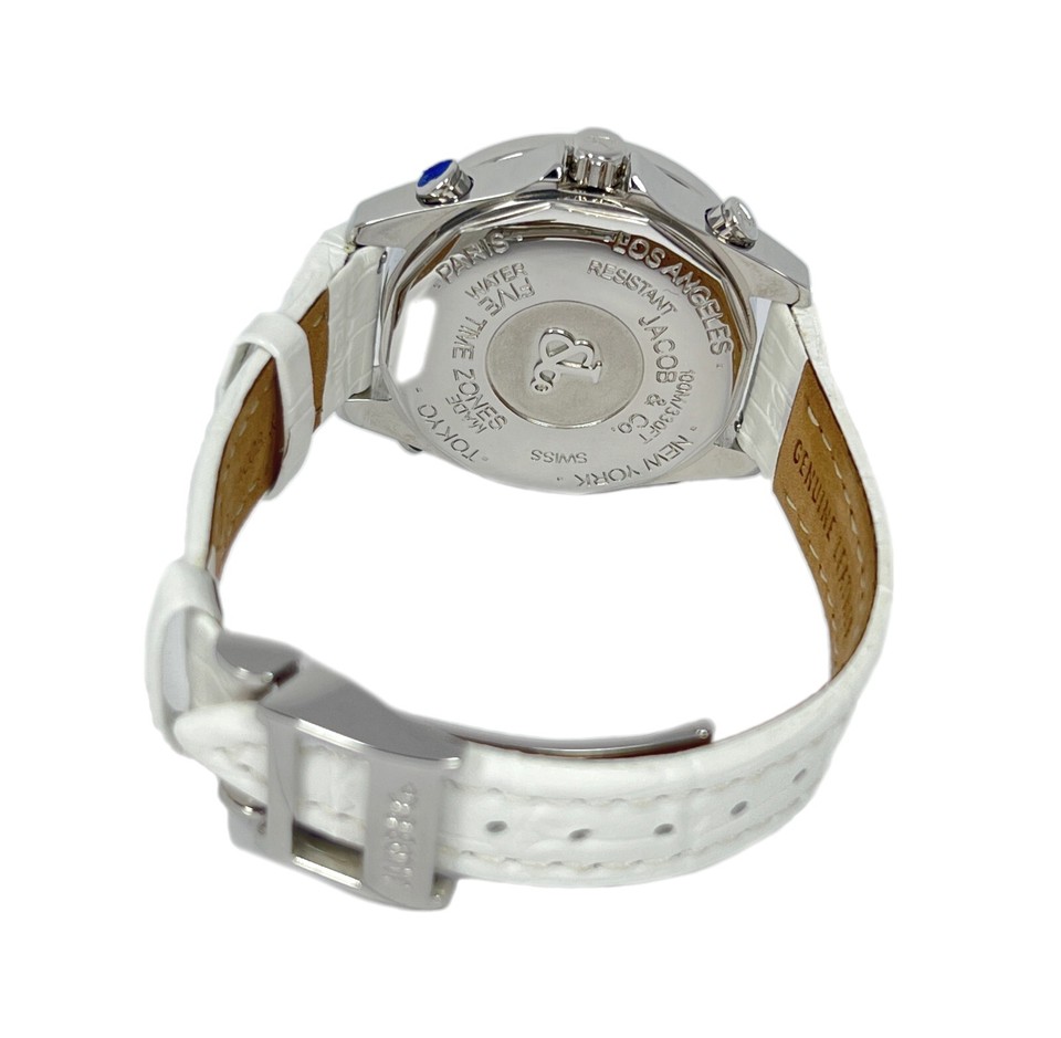 Jacob & Co Five Time Zone Stainless Steel Diamonds Unisex Watch ...