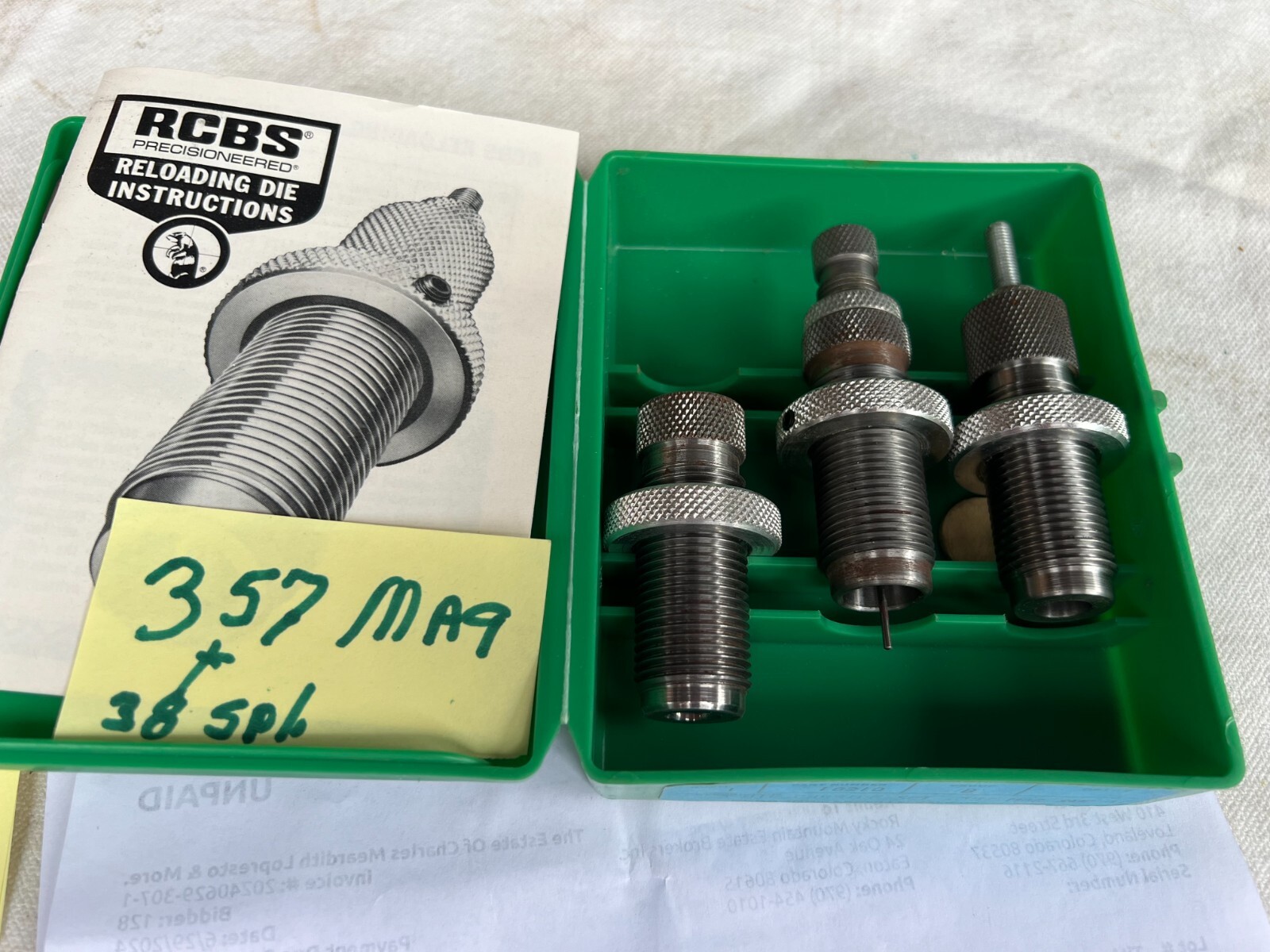 RCBS 357 MAGNUM RELOADING DIE SET | eBay