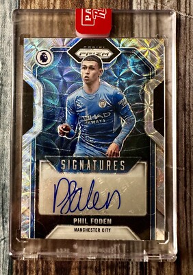 2021-22 Panini Prizm Premier League Phil Foden Signatures Choice Auto # ...