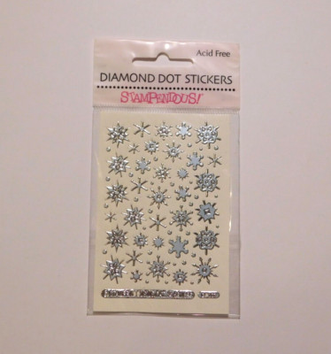 Stampendous Diamond Dots Stickers ~Snowflakes Blue Pearl ~ NIP 1 ...