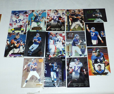 DAVE BROWN - Quarterback - New York Giants - 14 Card Assorted Lot **You ...