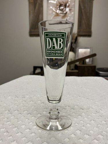 Vintage DAB Dortmunder Actien Bräuerei German Beer Pilsner Glass 7.5 ...