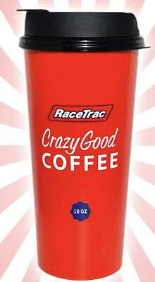 16 OZ Travel Mug RaceTrac Gas Coffee Red Plastic by Whirley Works 32 ...