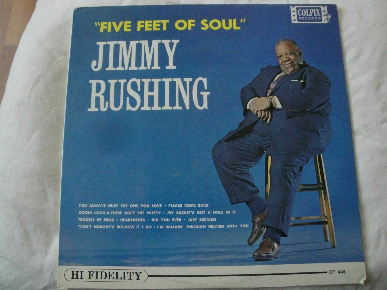 JIMMY RUSHING FIVE FEET OF SOUL VINYL LP ALBUM 1963 COLPIX RECORDS JUST ...