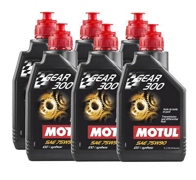 Motul Gear 300 75W90 Racing Gearbox Oil Differential Full Synthetic 1L ...