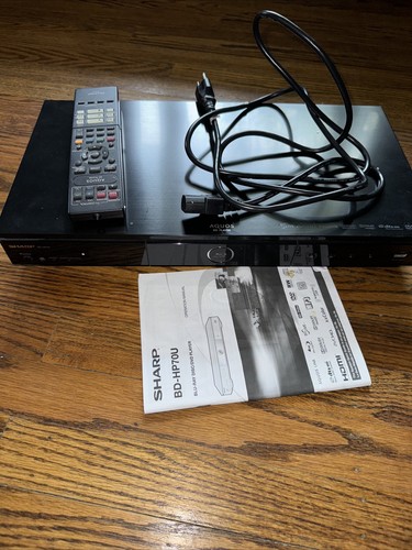 Sharp BD-HP70/ HP70U AQUOS Blu-Ray Disc Player With Remote Bundle m970 ...