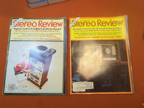 VTG Stereo Review Magazine September & December 1978 Lot | eBay