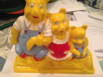 Vintage 3 Bears Wish & Share Bear Coin Bank with 3 coin slots and no ...