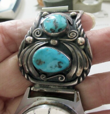 MAN'S STERLING WATCH BRACELET by TIM KEE WHITMAN, 7 3/4 INCHES WRIST ...