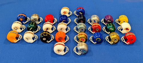 Lot (28) AFC/NFC VTG OPI NFL Mini Gumball Football Helmets for Play or ...