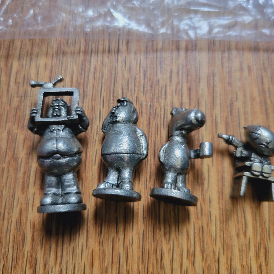 Family Guy Monopoly Board Game Replacement Pewter Tokens 6 Pieces | eBay