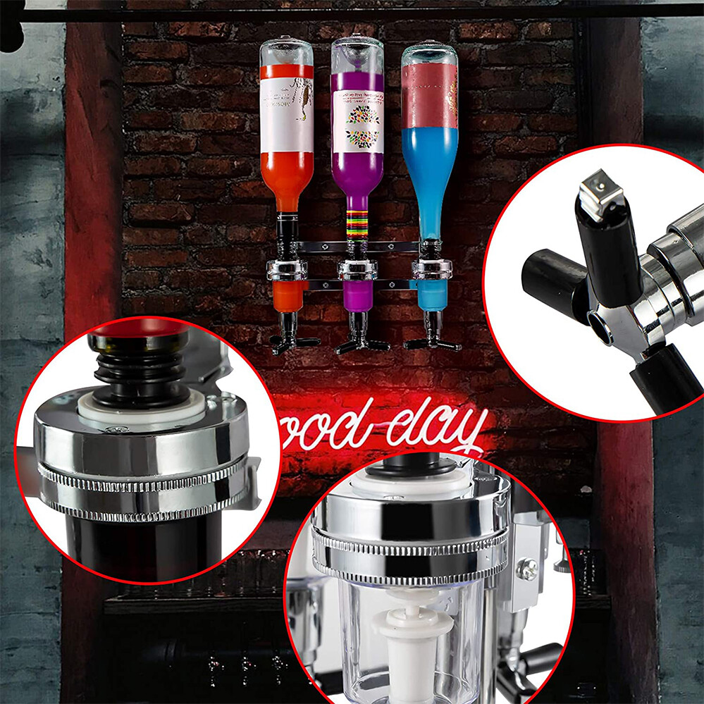 Barware Liquor Bar For Wine Rack Spirit Nip Nozzle Shot Pourer Bottle ...
