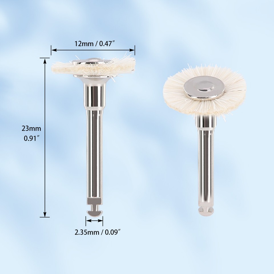 AZDENT Dental RA Goat Hair Polishing Brush Buffing Wheel 2.35mm For ...