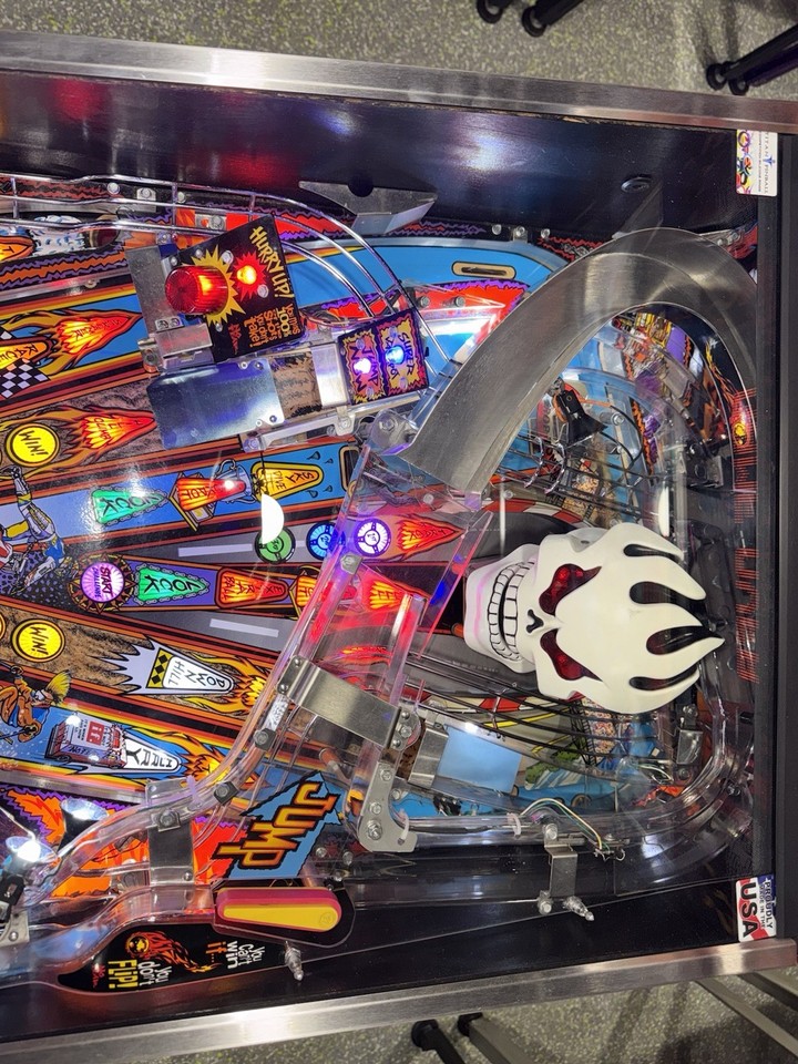 No Fear Pinball Machine Williams 1995 LEDS Orange County Pinballs FREE ...