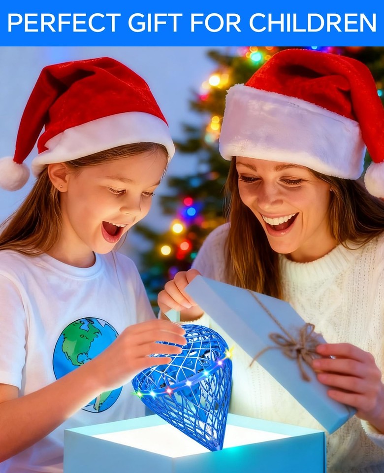 【Upgraded 3 Batteries】Flying Orb Ball Light-Up Hover Toys | Motion ...