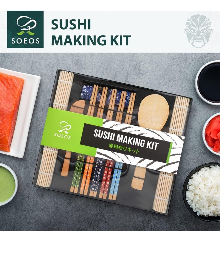 Beginner Sushi Making Kit, Sushi Making Kit for Beginners with 2 Sushi ...