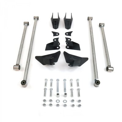 Stainless Steel HD Triangulated Full Size Universal 4 Link Kit w/ Shock ...