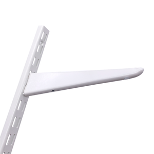 Twin Slot Shelving White UK System Wall Upright Bracket Support ...