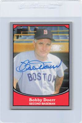 1990 Pacific #21 Bobby Doerr Red Sox Signed Auto *J9855 | eBay
