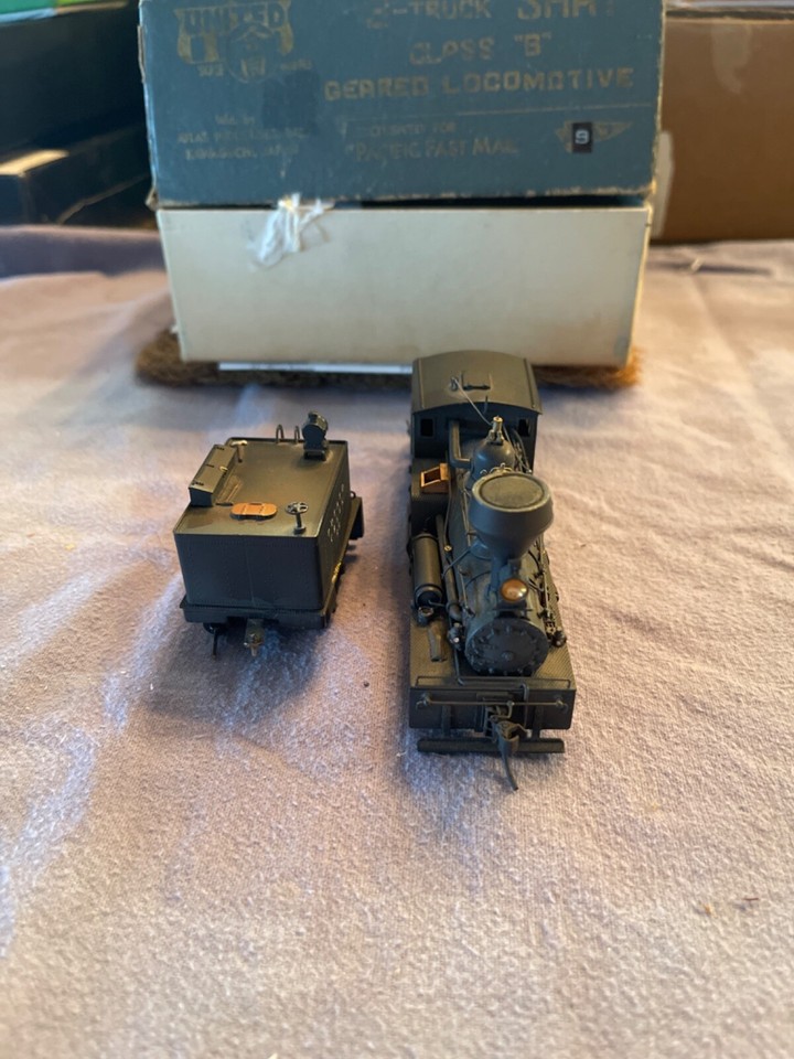 HO SCALE 1:87 BRASS UNITED 3-TRUCK SHAY CLASS B GEARED LOCO W/TENDER ...